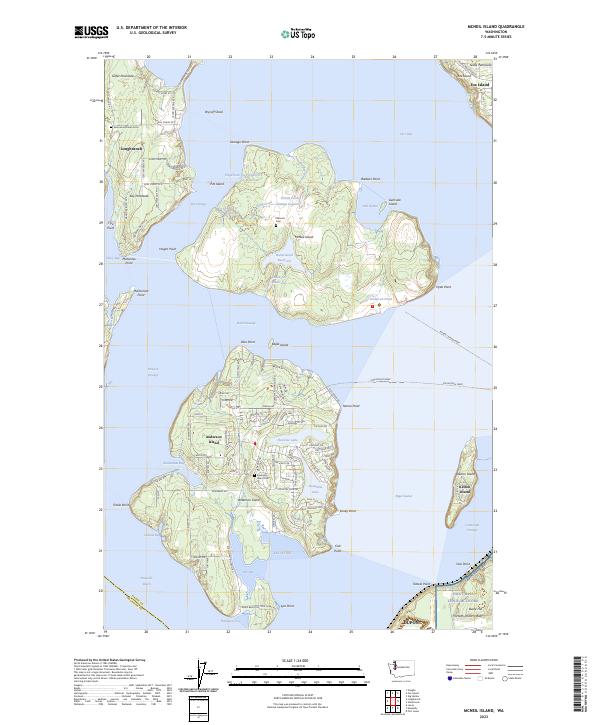 US Topo 7.5-minute map for McNeil Island WA – American Map Store