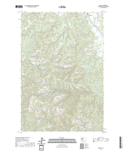 US Topo 7.5-minute map for Menlo WA – American Map Store
