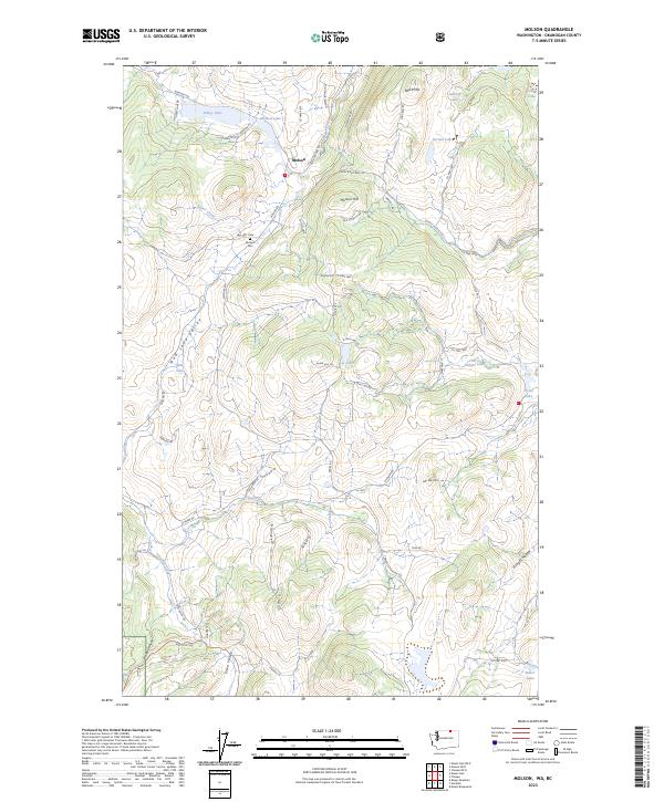 US Topo 7.5-minute map for Molson WABC – American Map Store