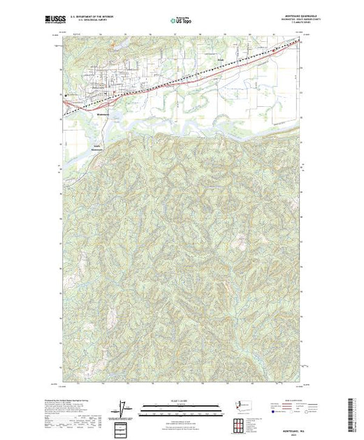 US Topo 7.5-minute map for Montesano WA – American Map Store