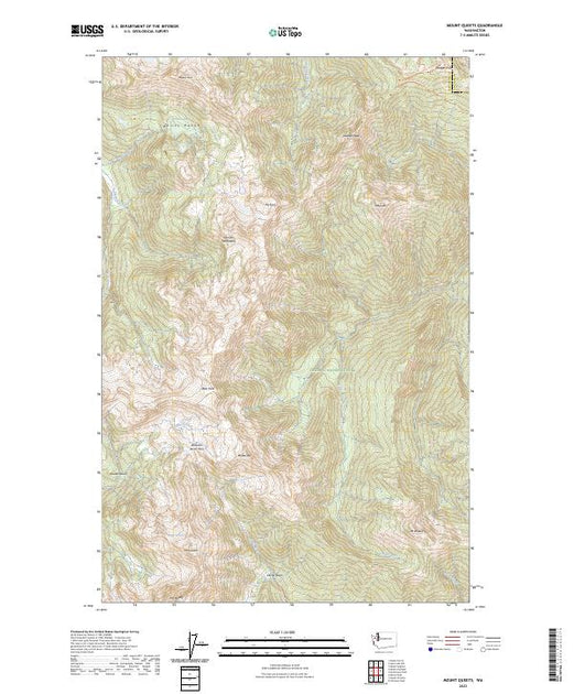 US Topo 7.5-minute map for Mount Queets WA – American Map Store