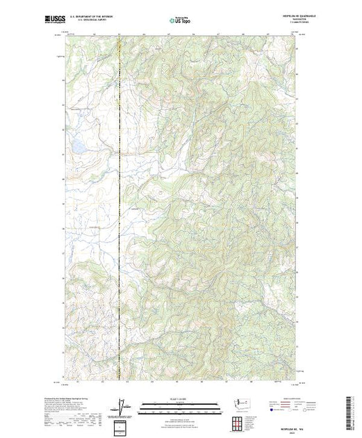 US Topo 7.5-minute map for Nespelem NE WA – American Map Store