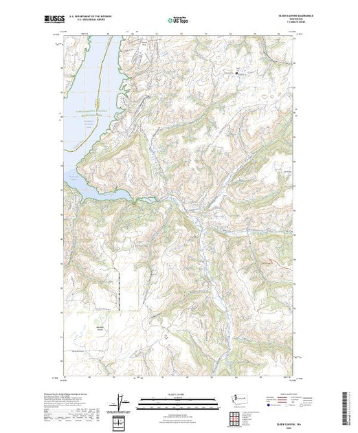 US Topo 7.5-minute map for Olsen Canyon WA – American Map Store