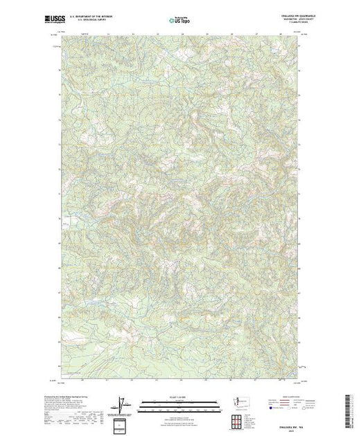 US Topo 7.5-minute map for Onalaska NW WA – American Map Store