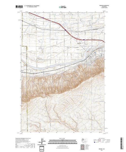 US Topo 7.5-minute map for Prosser WA – American Map Store