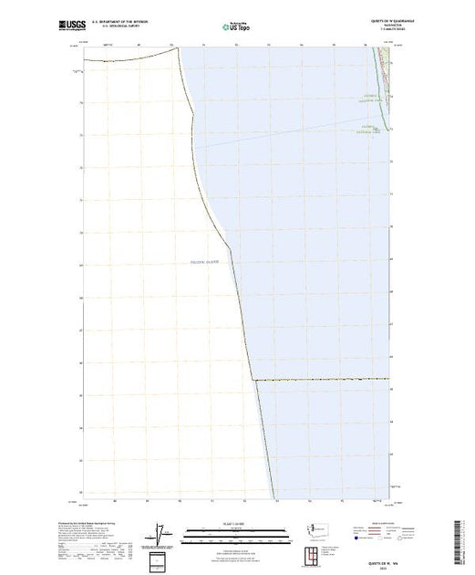 US Topo 7.5-minute map for Queets OE W WA – American Map Store