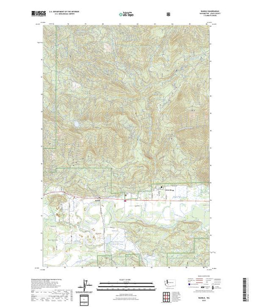 US Topo 7.5-minute map for Randle WA – American Map Store