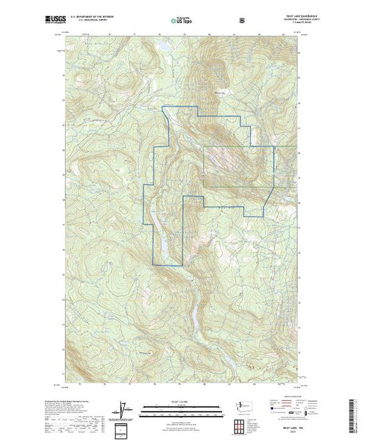 US Topo 7.5-minute map for Riley Lake WA – American Map Store