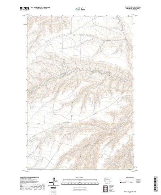 US Topo 7.5-minute map for Rockpile Creek WA – American Map Store