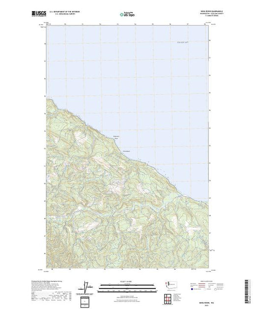 US Topo 7.5-minute map for Sekiu River WA – American Map Store