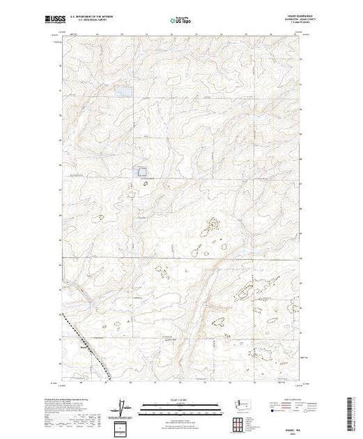 US Topo 7.5-minute map for Shano WA – American Map Store