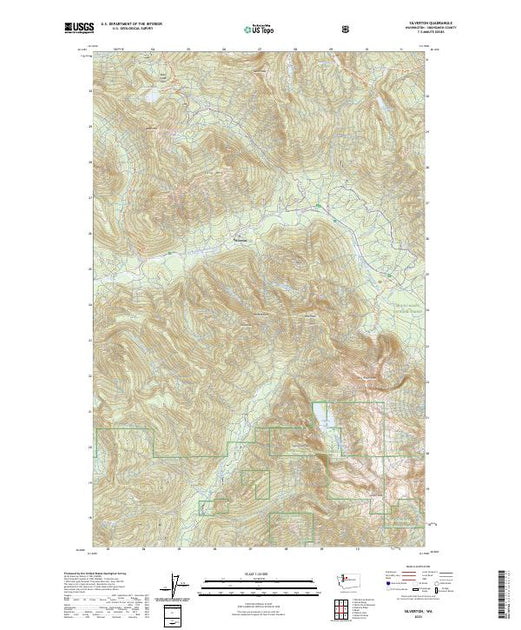US Topo 7.5-minute map for Silverton WA – American Map Store