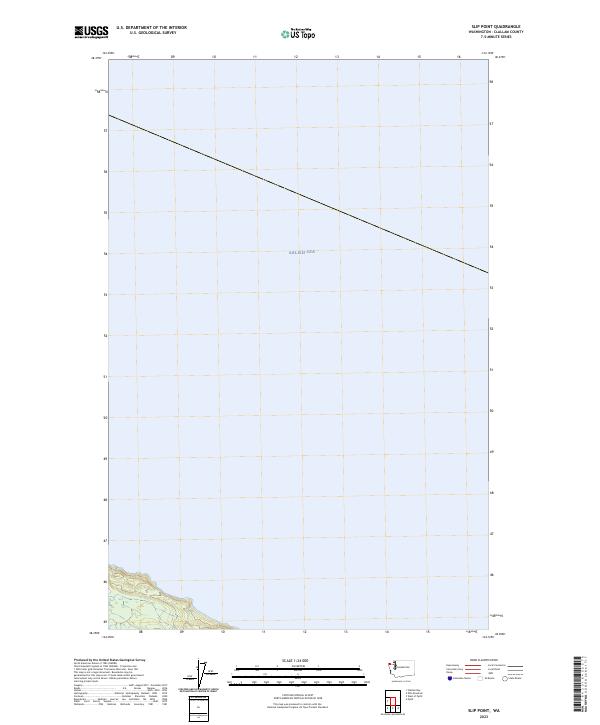 US Topo 7.5-minute map for Slip Point WA – American Map Store