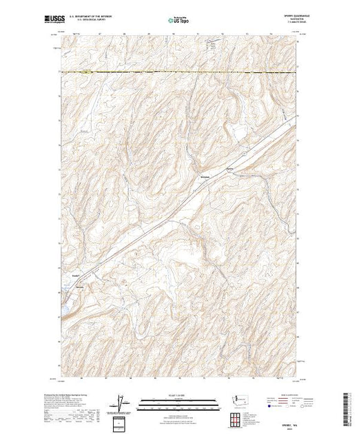 US Topo 7.5-minute map for Sperry WA – American Map Store
