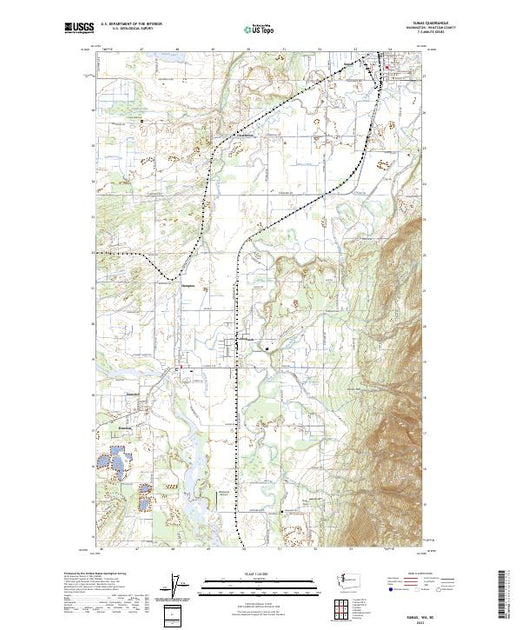 US Topo 7.5-minute map for Sumas WABC – American Map Store