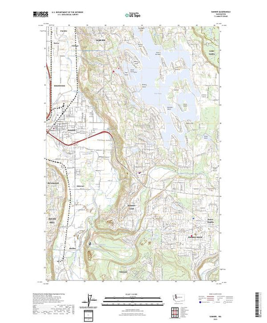 US Topo 7.5-minute map for Sumner WA – American Map Store
