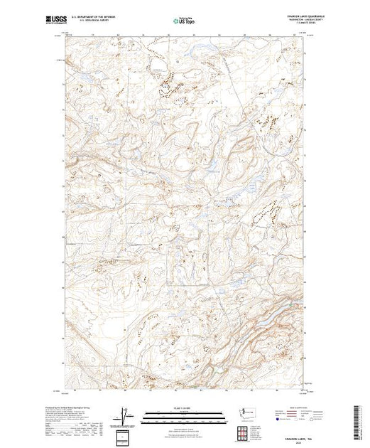 US Topo 7.5-minute map for Swanson Lakes WA – American Map Store