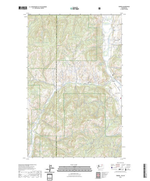 US Topo 7.5-minute map for Toroda WABC – American Map Store