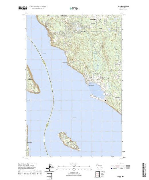 US Topo 7.5-minute map for Tulalip WA – American Map Store