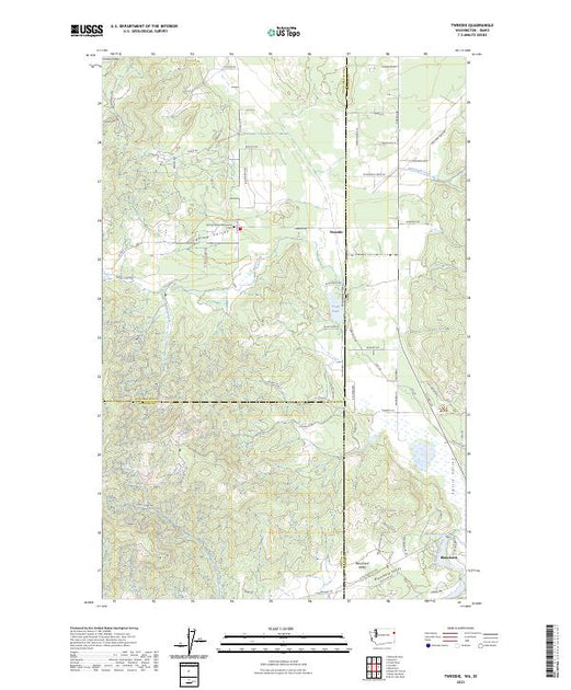 US Topo 7.5-minute map for Tweedie WAID – American Map Store