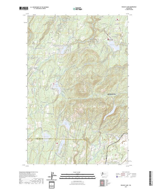 US Topo 7.5-minute map for Wildcat Lake WA – American Map Store
