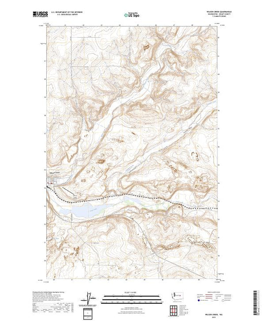 US Topo 7.5-minute map for Wilson Creek WA – American Map Store