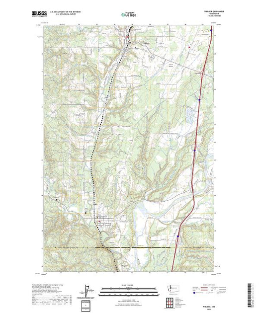 US Topo 7.5-minute map for Winlock WA – American Map Store