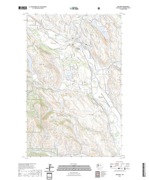 US Topo 7.5-minute map for Winthrop WA – American Map Store