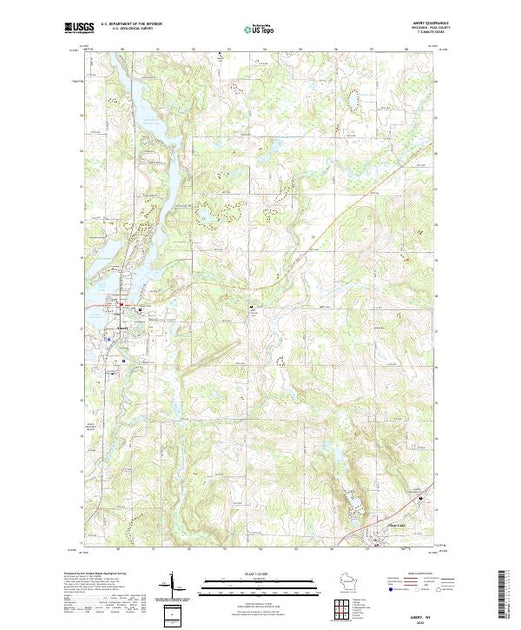 US Topo 7.5-minute map for Amery WI – American Map Store