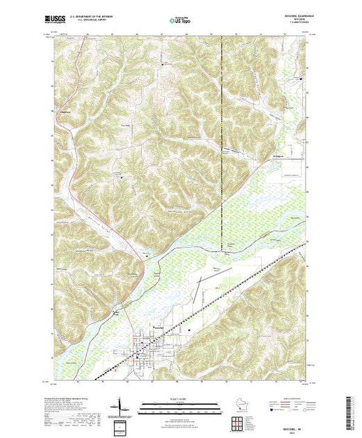 US Topo 7.5-minute map for Boscobel WI – American Map Store