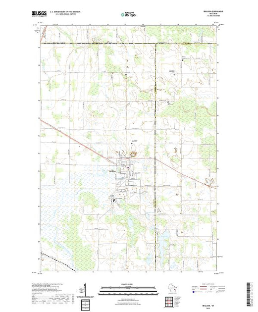US Topo 7.5-minute map for Brillion WI – American Map Store