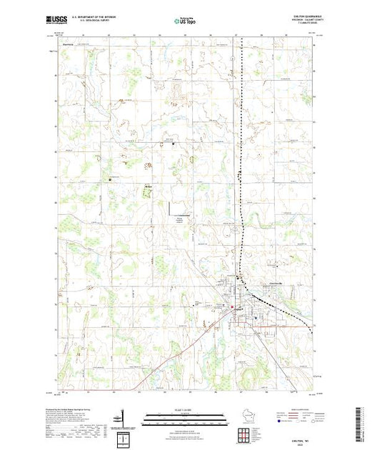 US Topo 7.5-minute map for Chilton WI – American Map Store