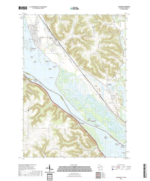 US Topo 7.5-minute map for Cochrane WIMN – American Map Store