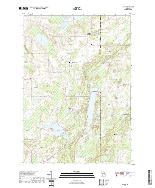 US Topo 7.5-minute map for Dundee WI – American Map Store