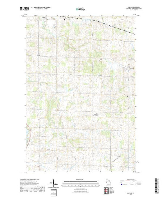 US Topo 7.5-minute map for Emerald WI – American Map Store