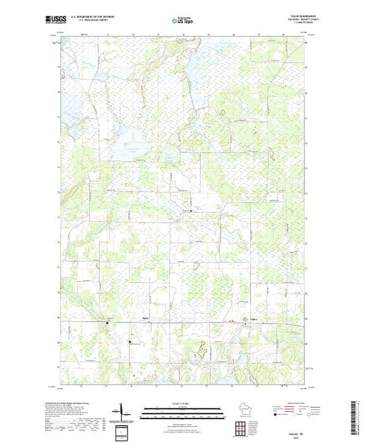 US Topo 7.5-minute map for Falun WI – American Map Store
