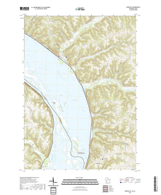 US Topo 7.5-minute map for Ferryville WIIA – American Map Store