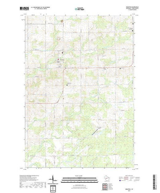 US Topo 7.5-minute map for Granton WI – American Map Store