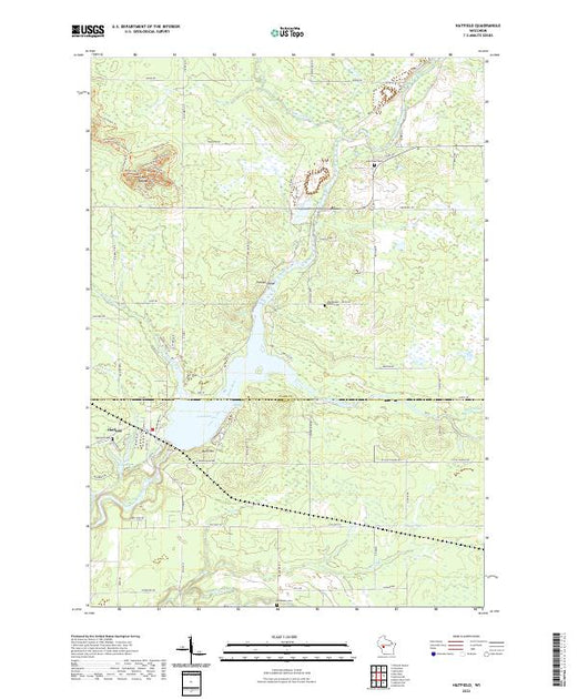 US Topo 7.5-minute map for Hatfield WI – American Map Store
