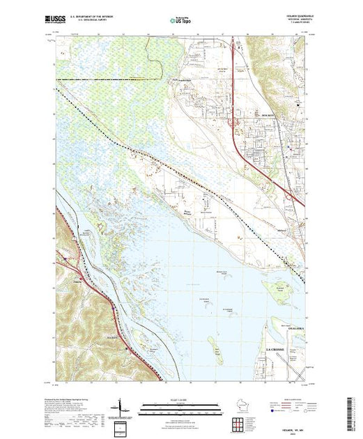 US Topo 7.5-minute map for Holmen WIMN – American Map Store