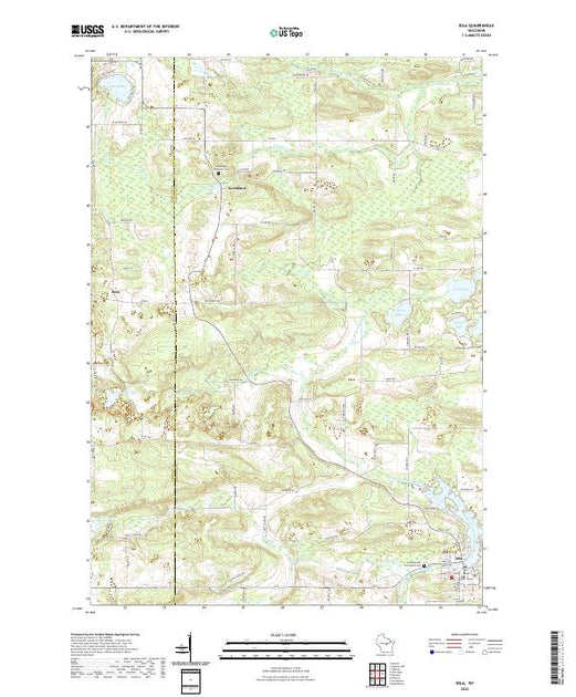 US Topo 7.5-minute map for Iola WI – American Map Store