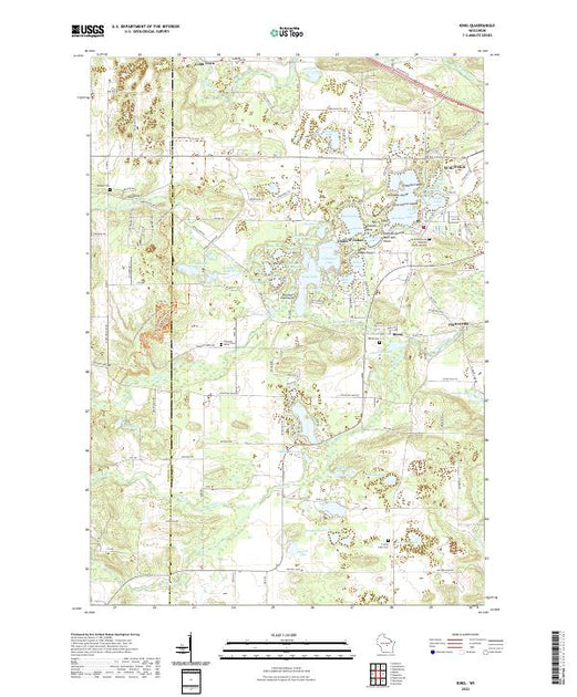 US Topo 7.5-minute map for King WI – American Map Store
