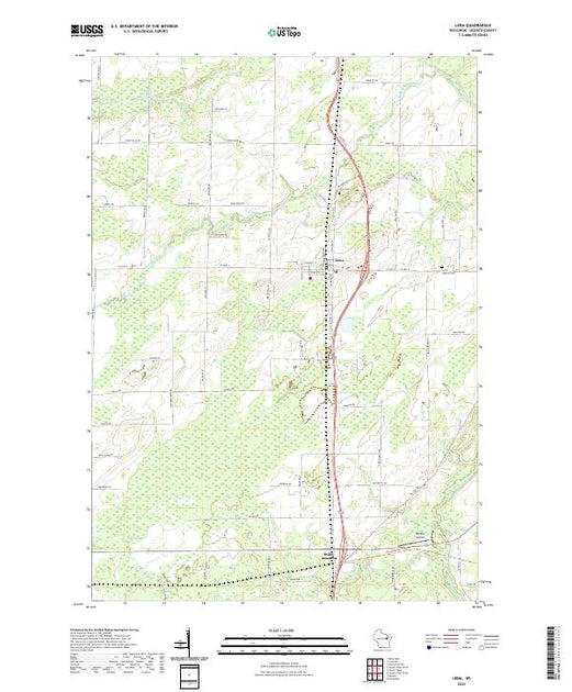 US Topo 7.5-minute map for Lena WI – American Map Store