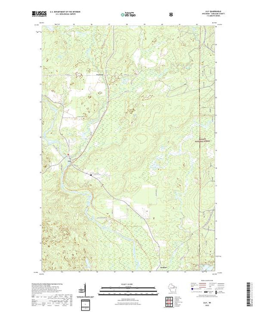 US Topo 7.5-minute map for Lily WI – American Map Store