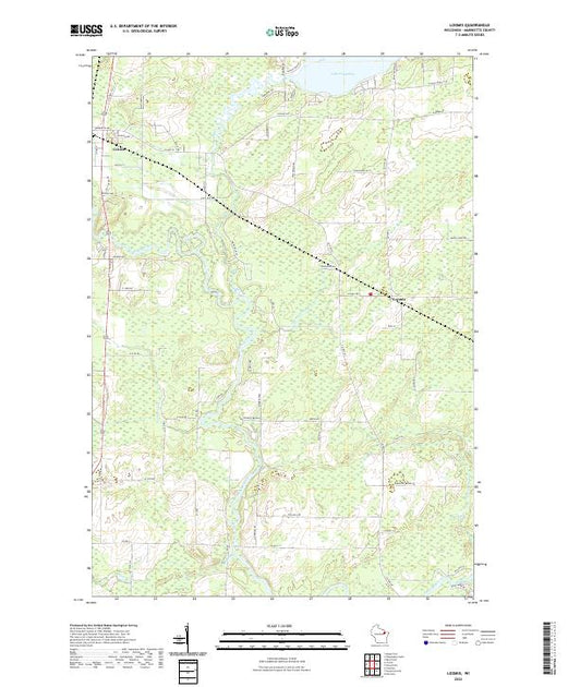 US Topo 7.5-minute map for Loomis WI – American Map Store