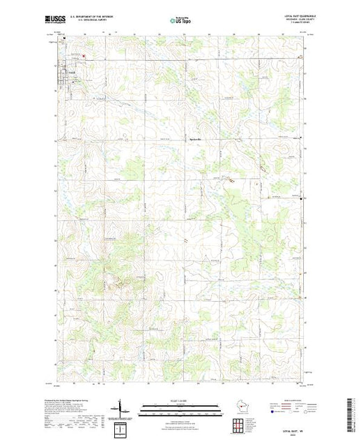US Topo 7.5-minute map for Loyal East WI – American Map Store