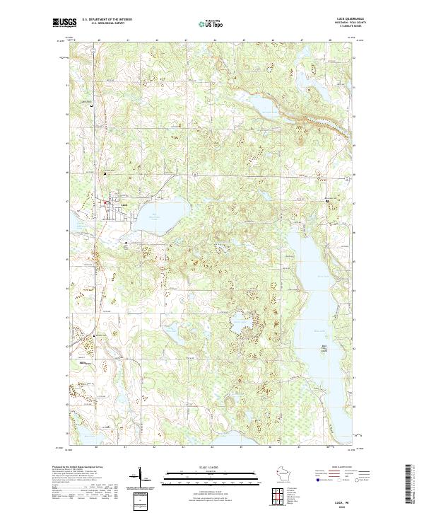 US Topo 7.5-minute map for Luck WI – American Map Store