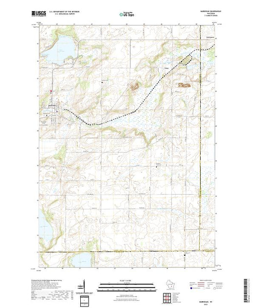 US Topo 7.5-minute map for Markesan WI – American Map Store
