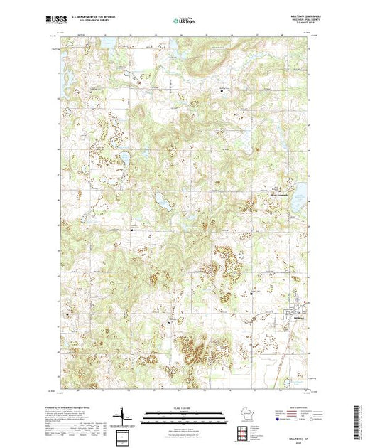 US Topo 7.5-minute map for Milltown WI – American Map Store