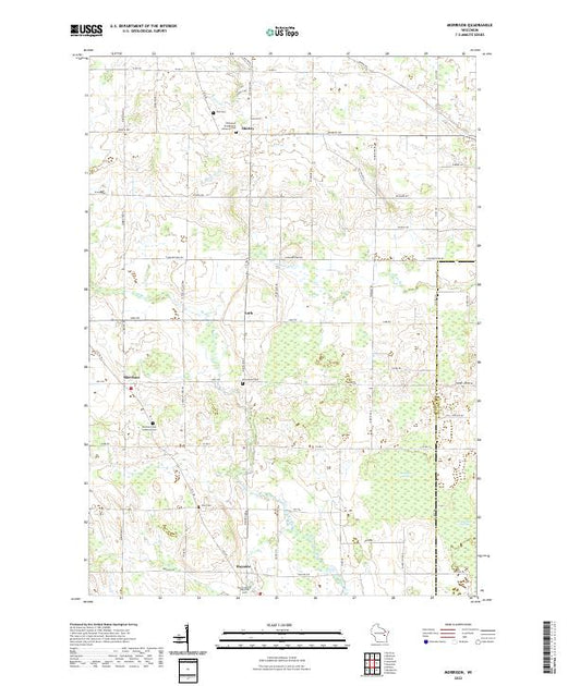 US Topo 7.5-minute map for Morrison WI – American Map Store